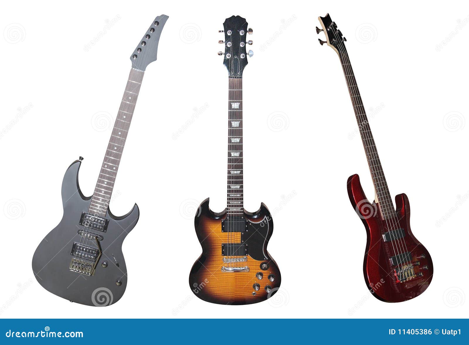 Gitary elektryczne zdjęcie stock. Obraz złożonej z gitara - 11405386