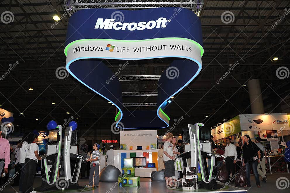 GITEX - Microsoft and Windows Pavilion Editorial Image - Image of ...