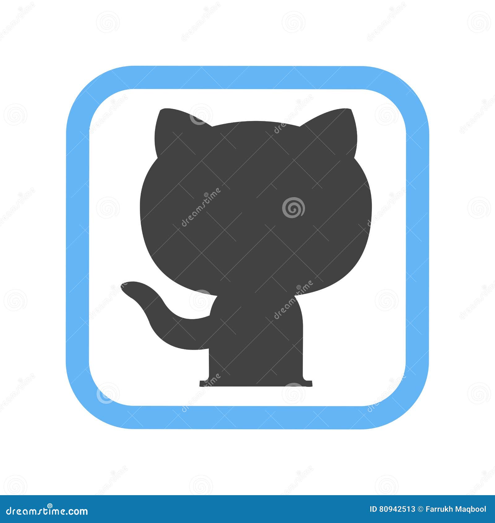 Github Icon Vector From Social Media Logos Concept. Thin Line ... Github Icon Vector From Social Media Logos Concept. Thin Line ...
