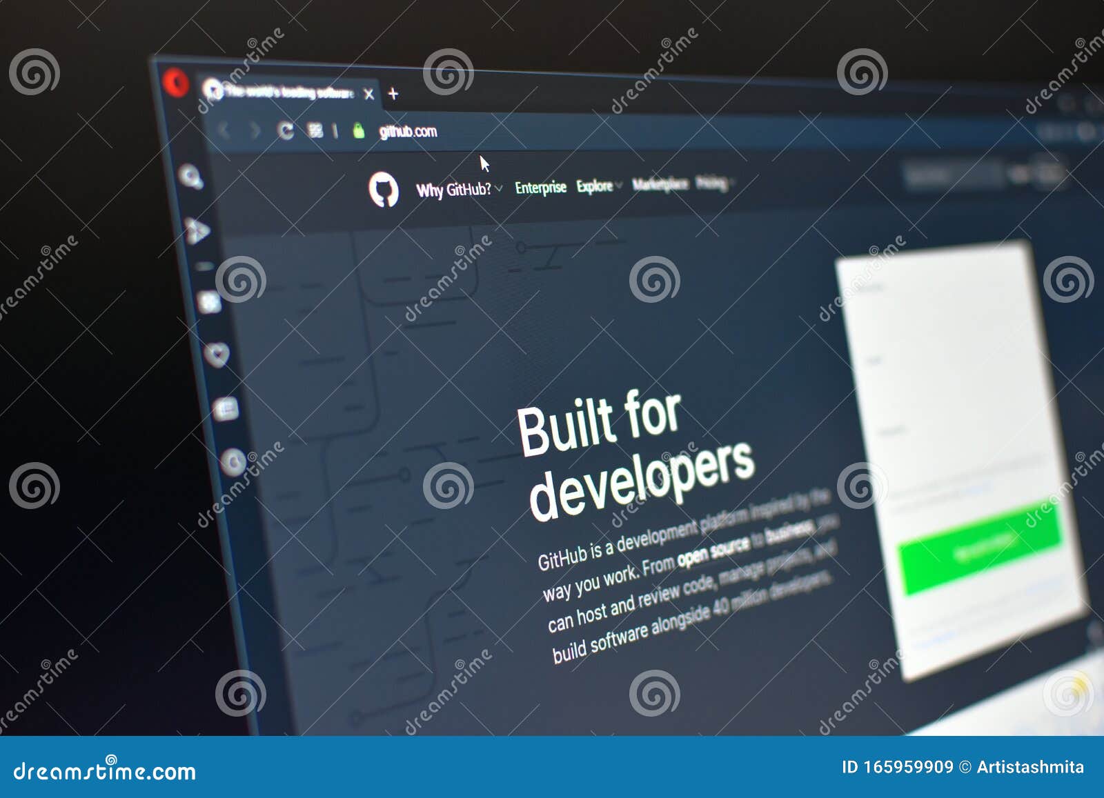 GITHUB Maps Website on Computer Screen Editorial Stock Image - Image of ...