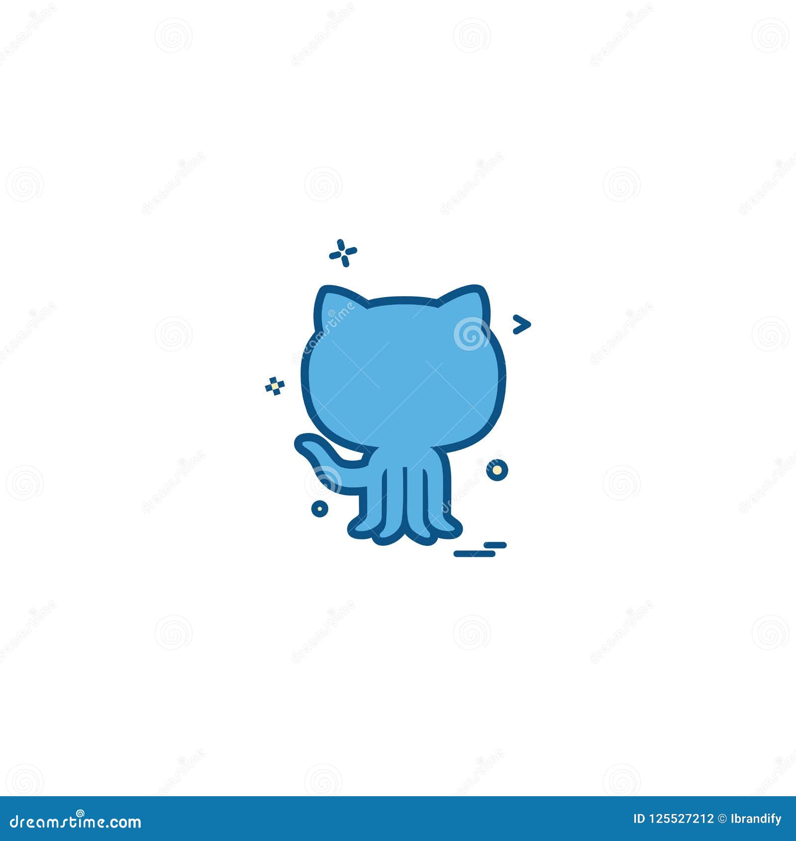 Github Icon Vector From Social Media Logos Concept. Thin Line ...