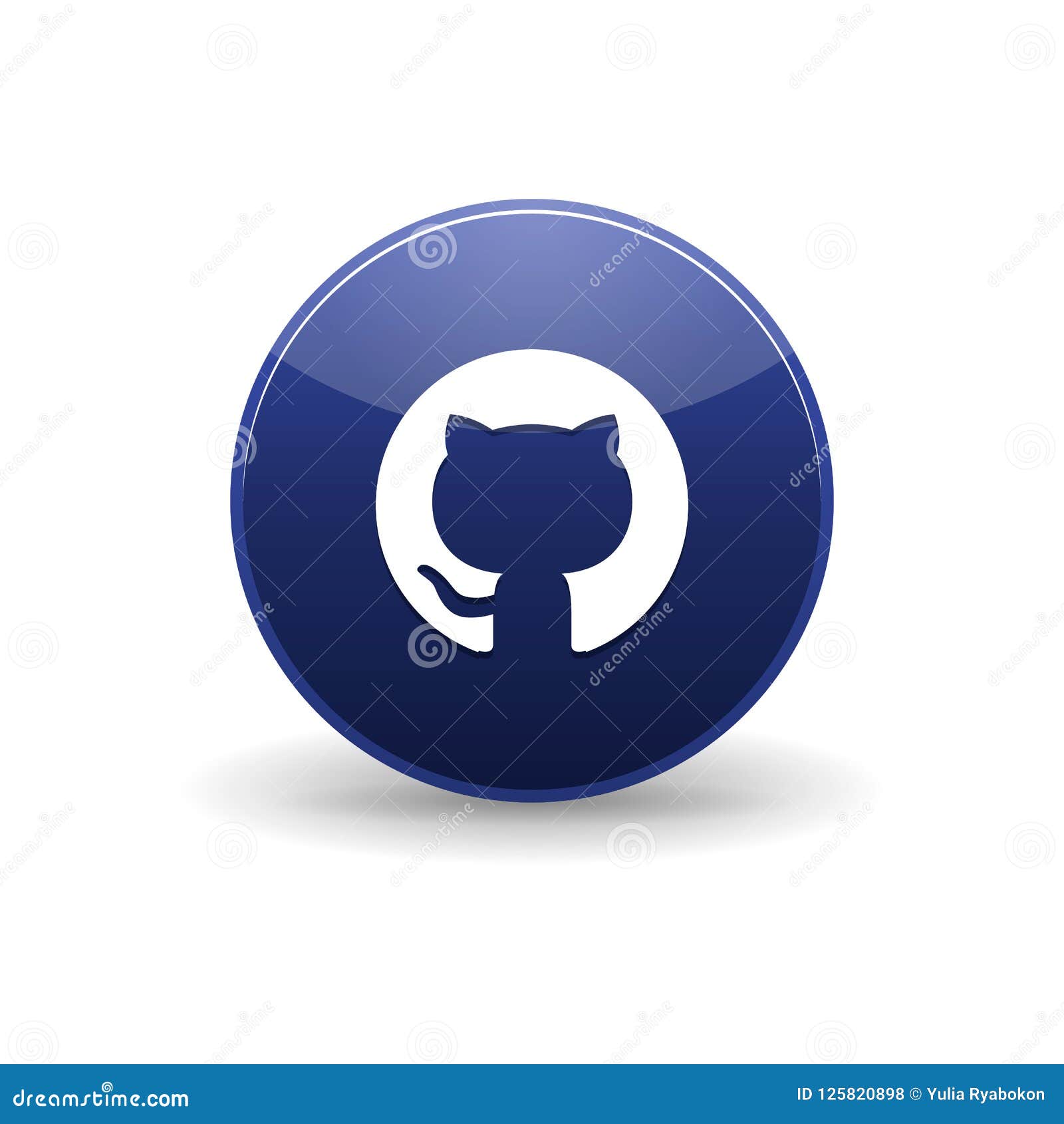 Github Icon Vector From Social Media Logos Concept. Thin Line ... Github Icon Vector From Social Media Logos Concept. Thin Line ...
