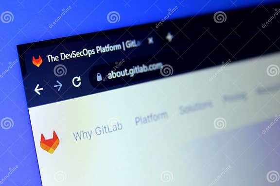 GitLab software logo editorial photo. Image of logo - 298491426