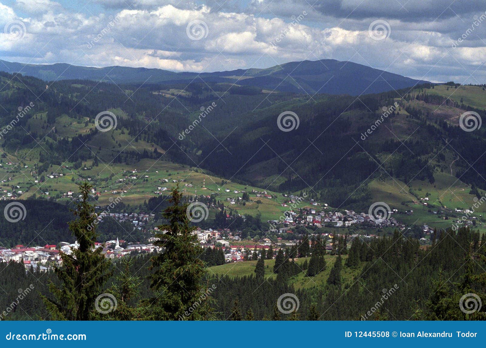 Giumalau Mountains view stock photo. Image of view, landscape - 12445508