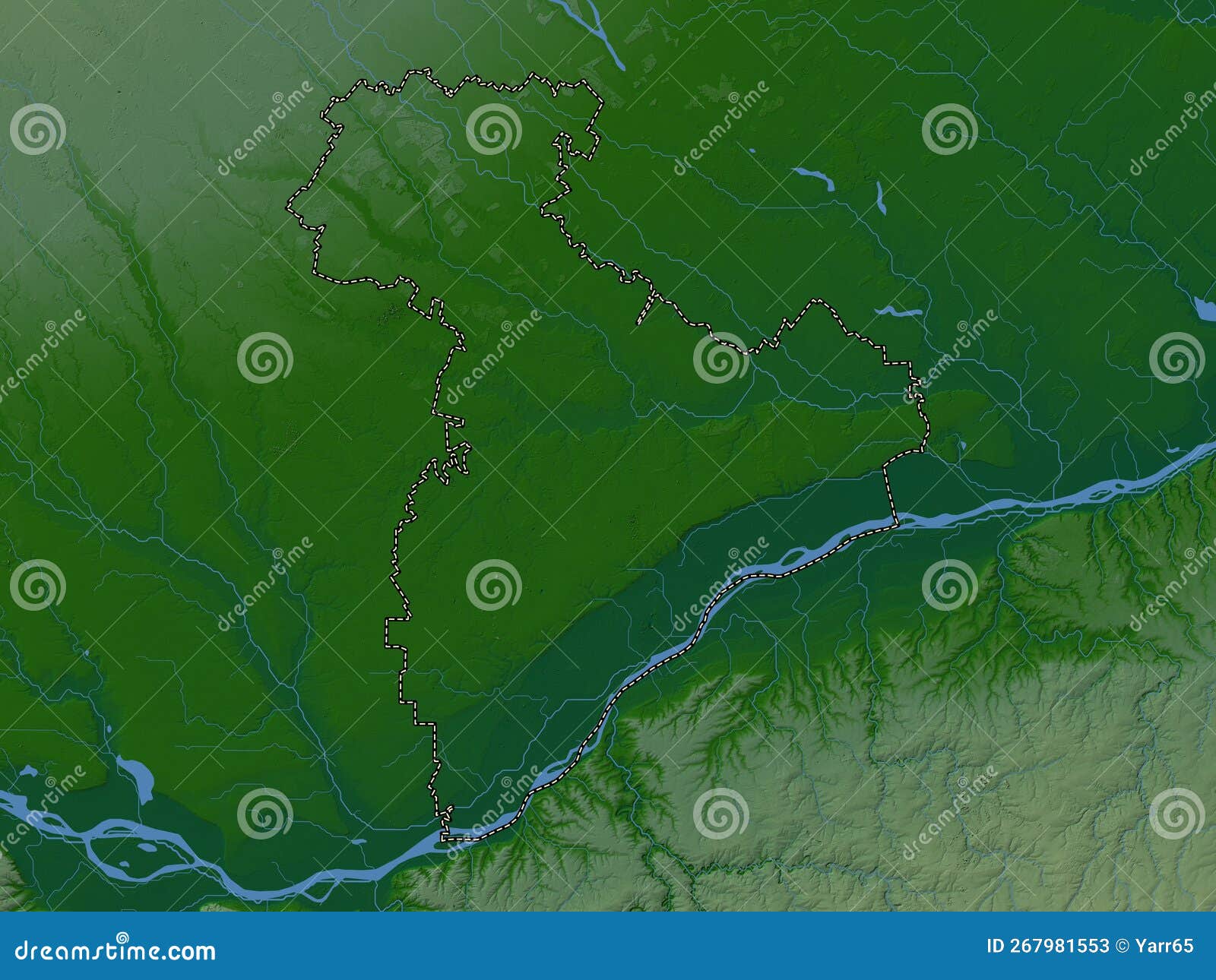 Giurgiu, Romania. Physical. No Legend Stock Illustration - Illustration ...
