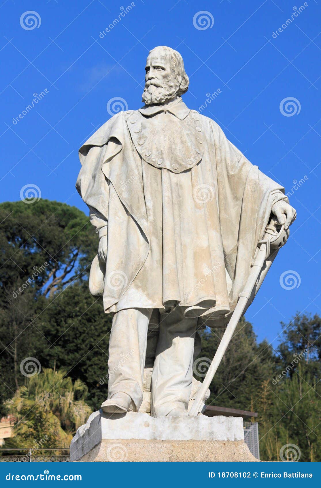 Giuseppe Garibaldi stock photo. Image of hero, italy - 18708102