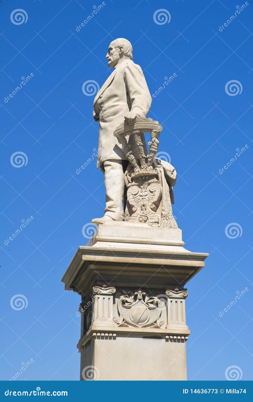 Giuseppe Mazzini Statue. stock image. Image of creation - 14636773