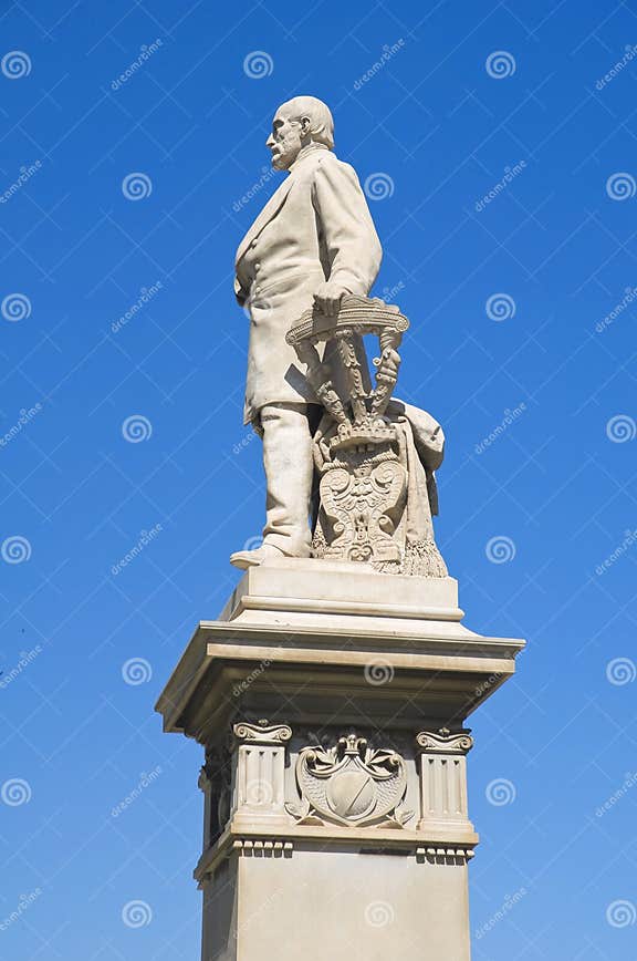 Giuseppe Mazzini Statue. stock image. Image of creation - 14636773