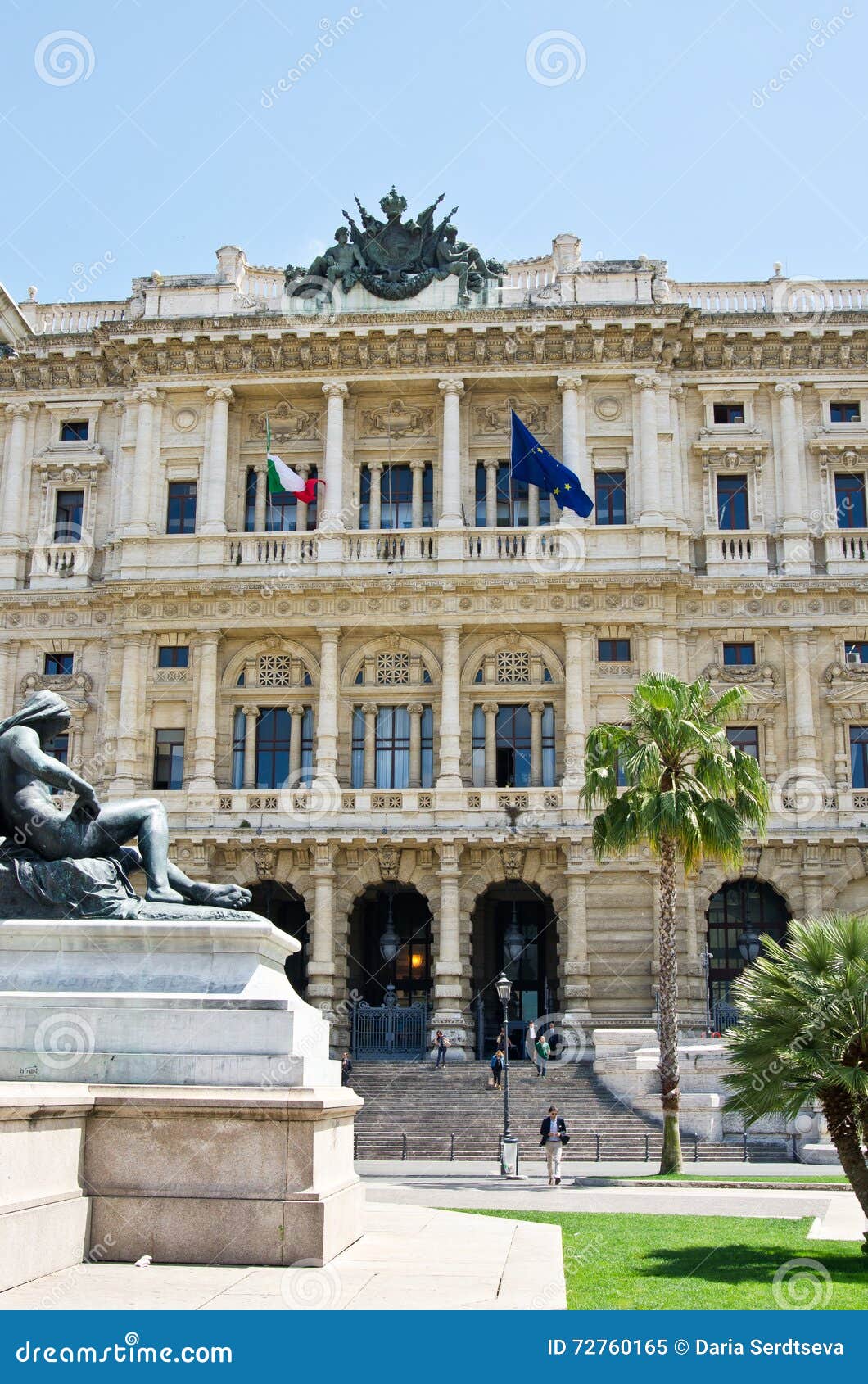 Giustizia Palace Sulla Piazza Cavour, Roma Immagine Editoriale ...