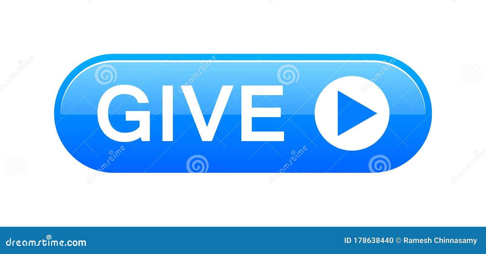 Give button stock vector. Illustration of giving, donate - 178638440