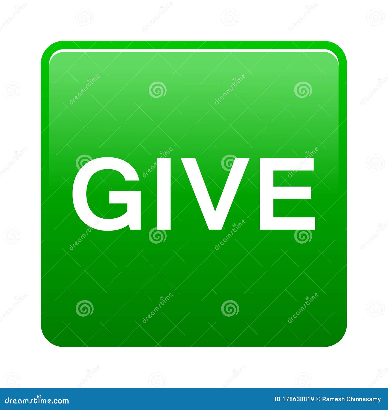 Give button stock vector. Illustration of assistance - 178638819