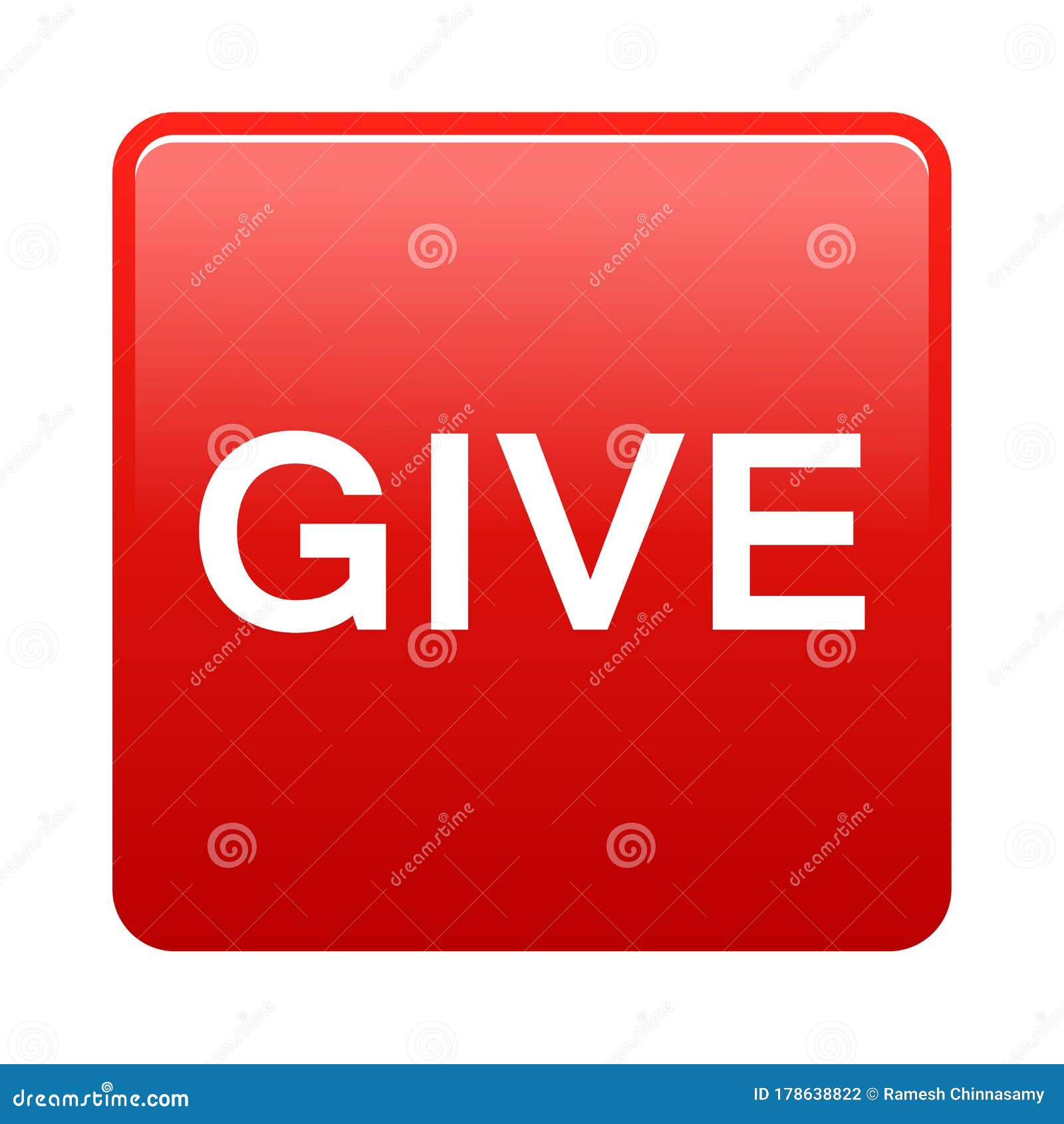 Give button stock vector. Illustration of assistance - 178638822