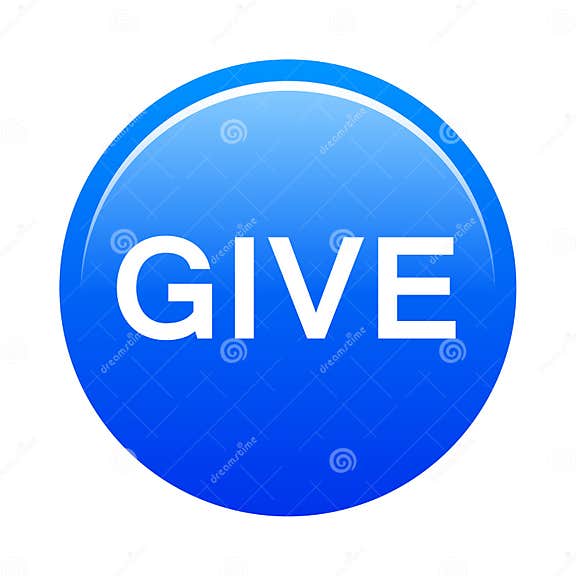 Give button stock vector. Illustration of donation, abstract - 178639374