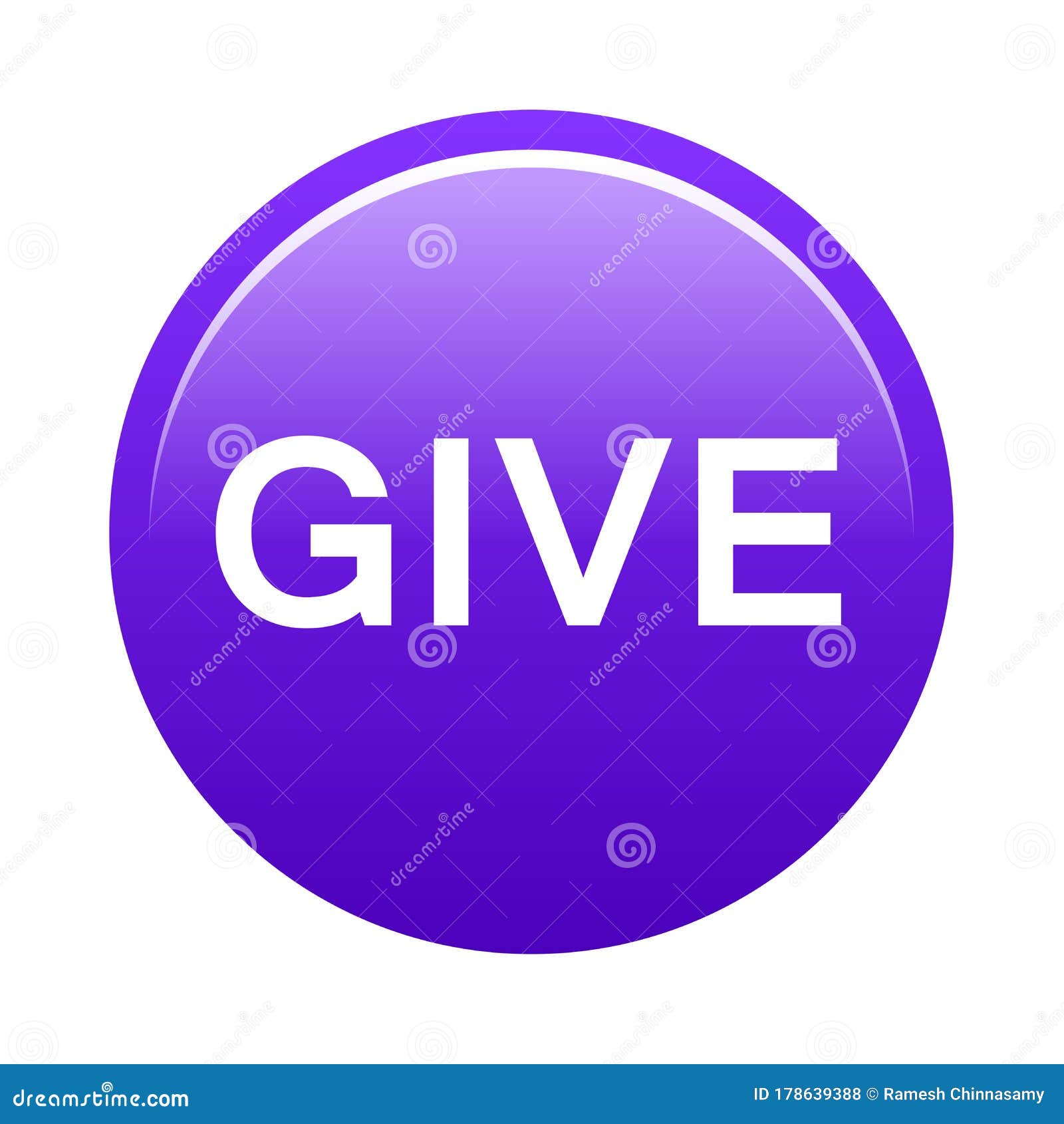 Give button stock vector. Illustration of charity, congratulation ...