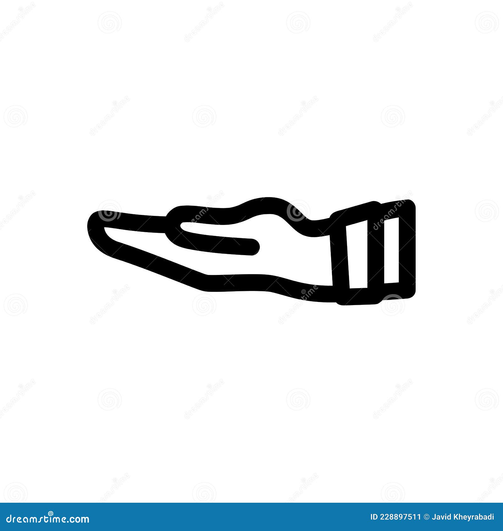 Give Alms, Begging Hand Line Icon Stock Vector - Illustration of thumb ...