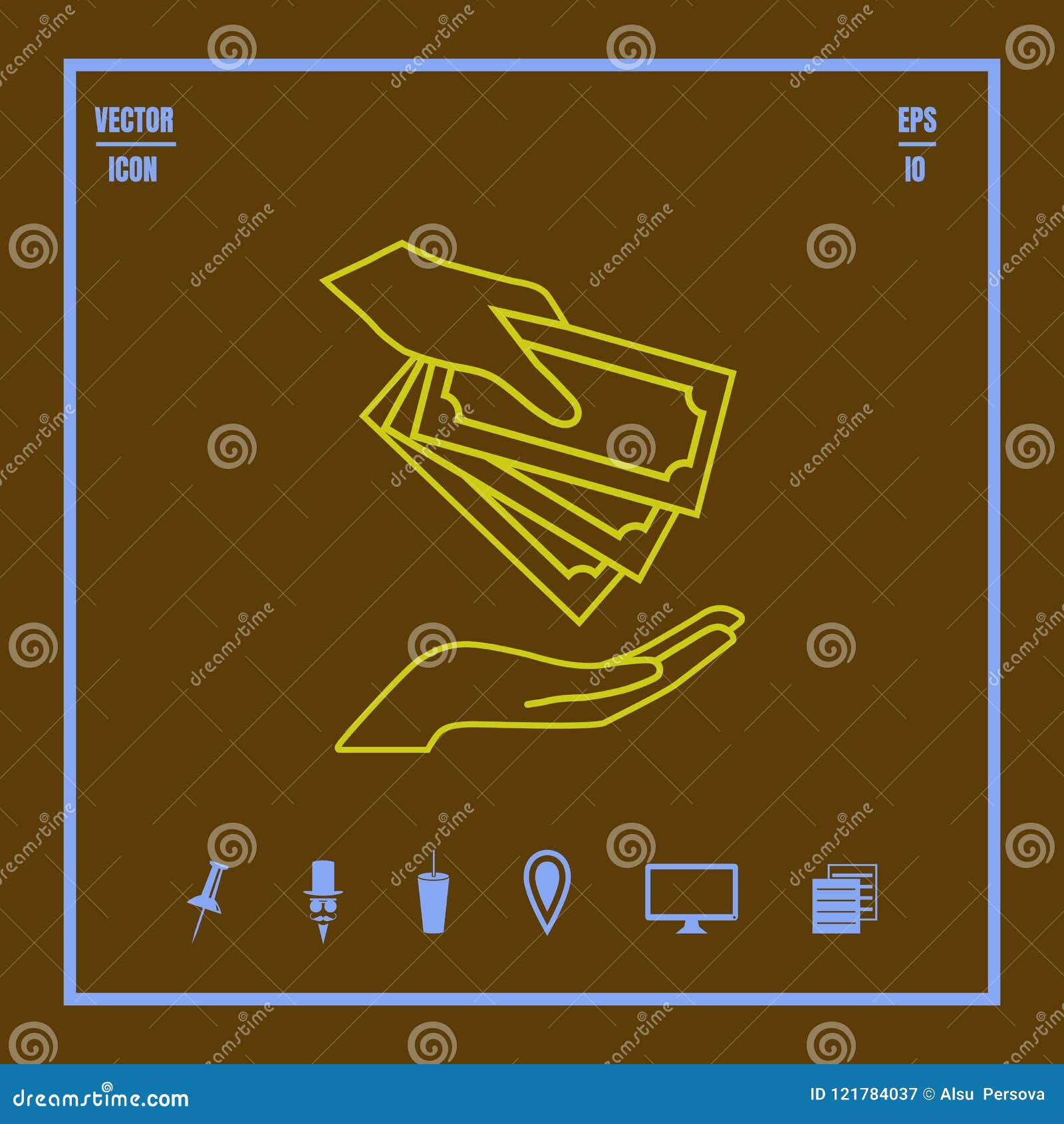 Give Alms or Corruption Line Vector Icon Stock Vector - Illustration of ... Give Alms or Corruption Line Vector Icon Stock Vector - Illustration of ...