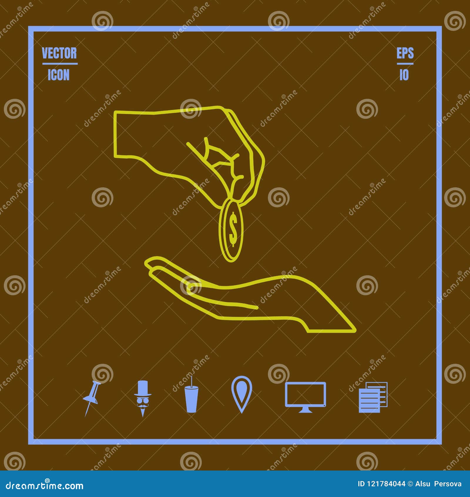 Give Alms or Corruption Line Vector Icon Stock Vector - Illustration of ... Give Alms or Corruption Line Vector Icon Stock Vector - Illustration of ...