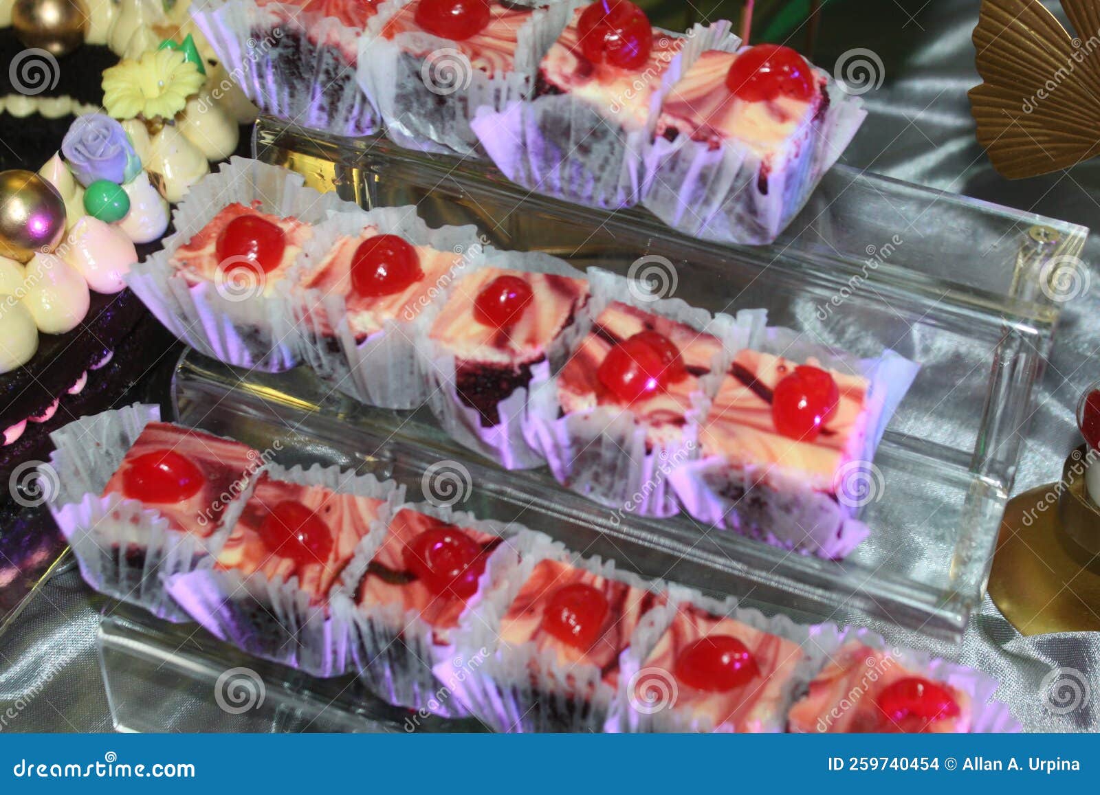 Sweets Cupcakes in Corporate Beautiful Event Backdrop of Sixty Years ...