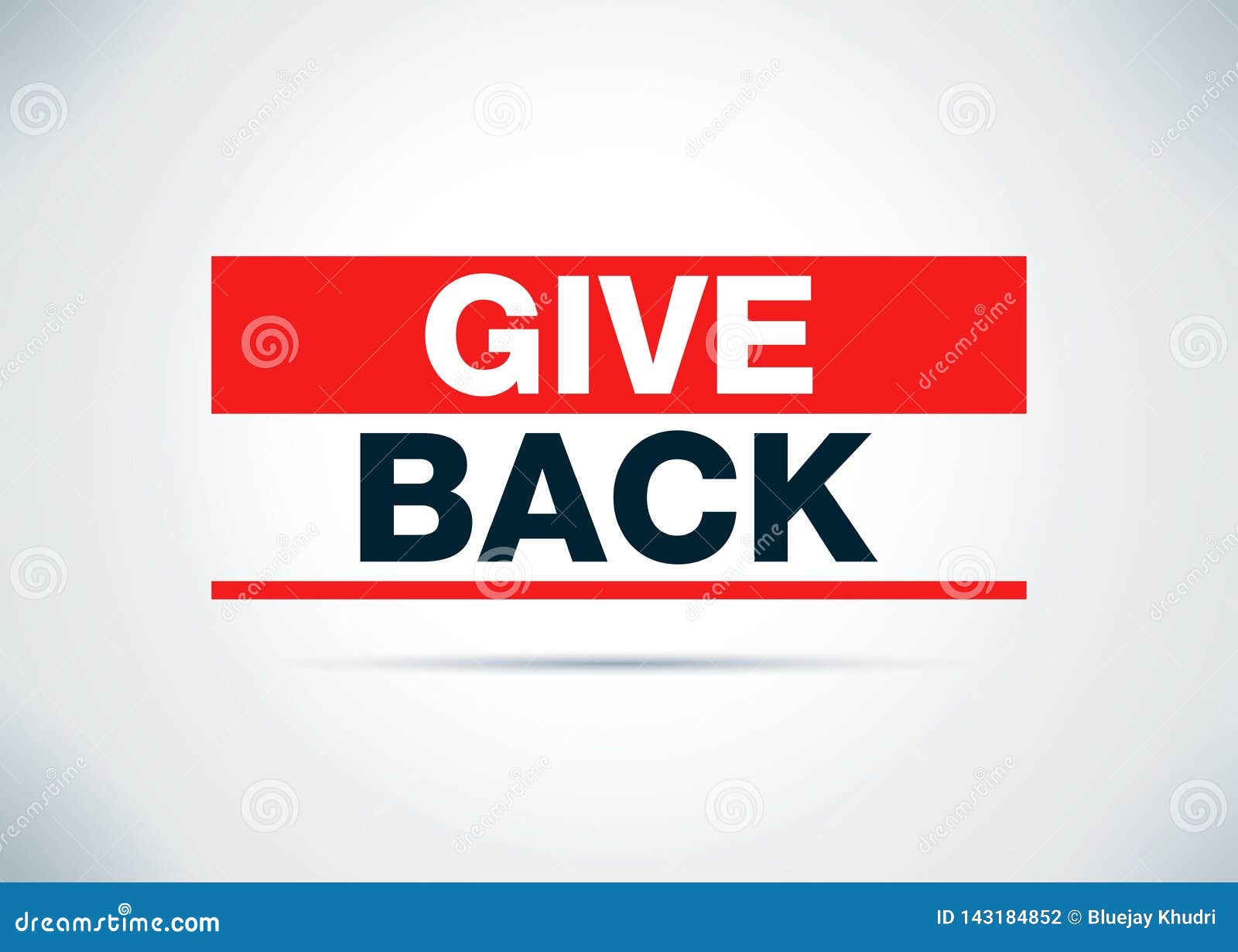 Give Back Abstract Flat Background Design Illustration Stock ...