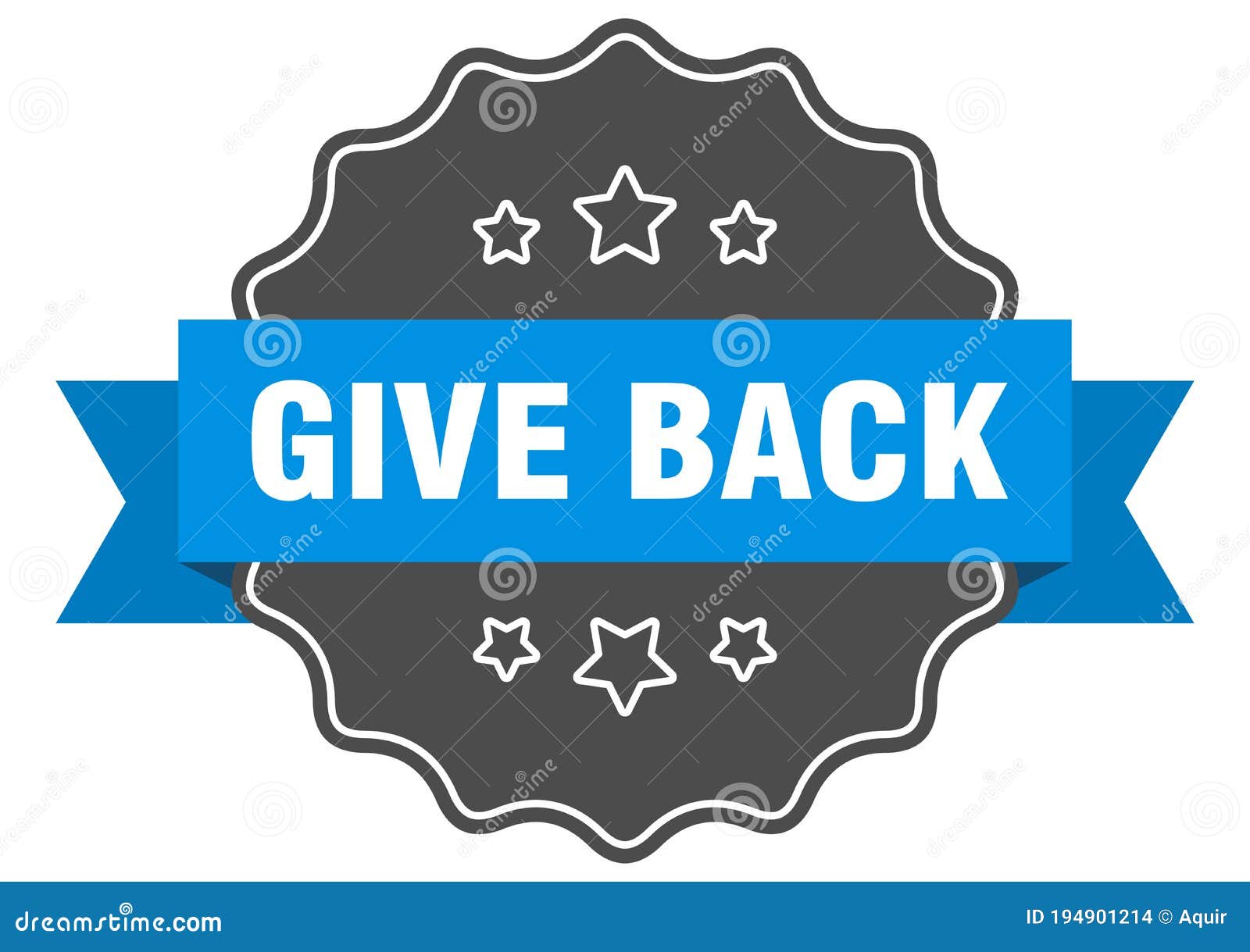 Give Back Label. Give Back Isolated Seal. Sticker. Sign Stock Vector ...