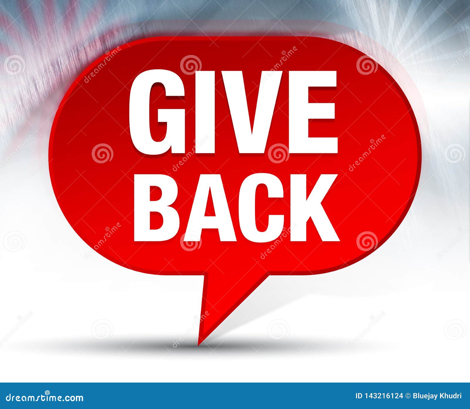Give Back Red Bubble Background Stock Illustration - Illustration of ...