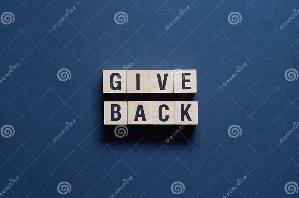 Give Back - Word Concept on Cubes Stock Image - Image of blocks, donate ...