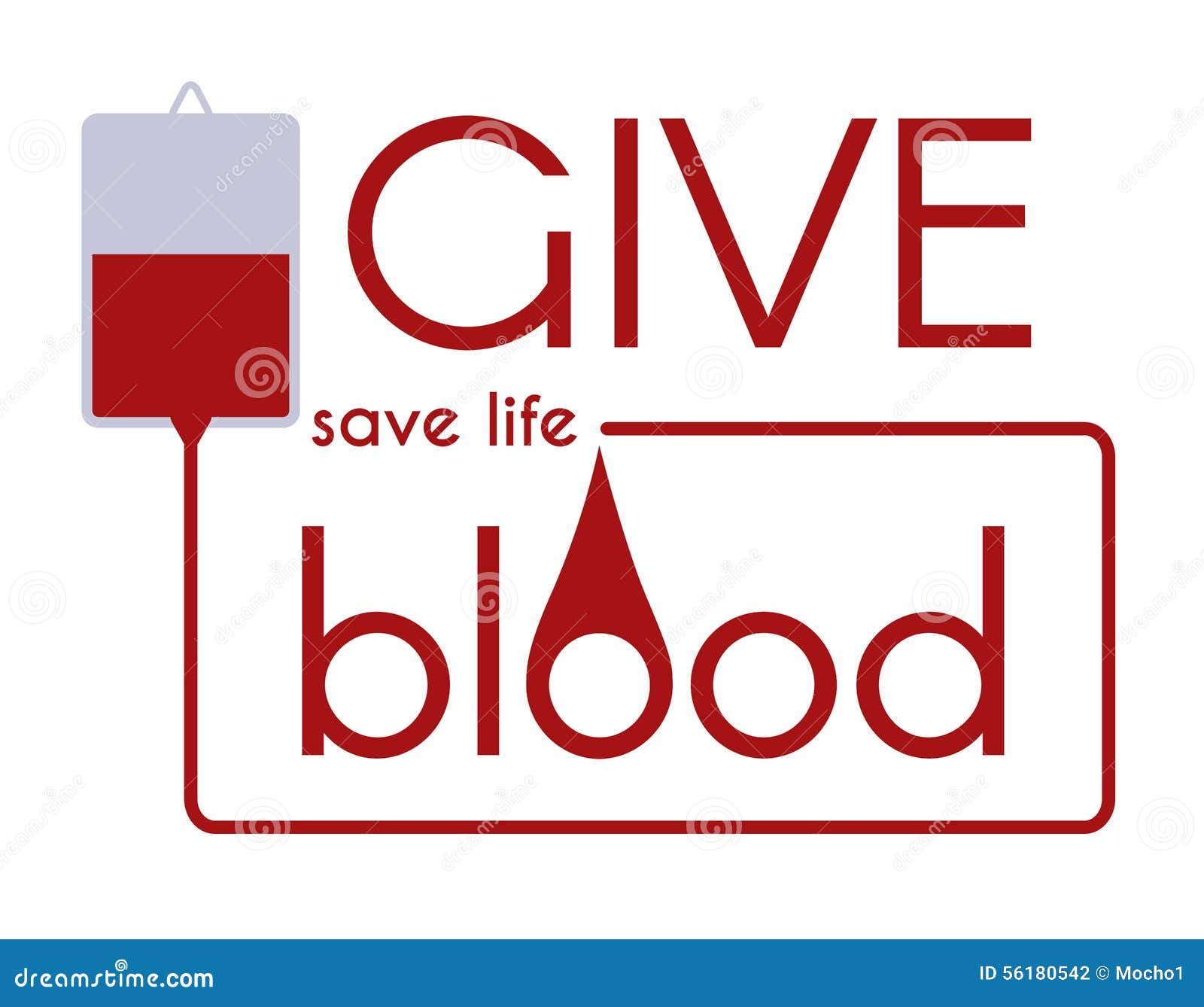 Give Blood - Save Life Vector Medical Concept Stock Vector ...