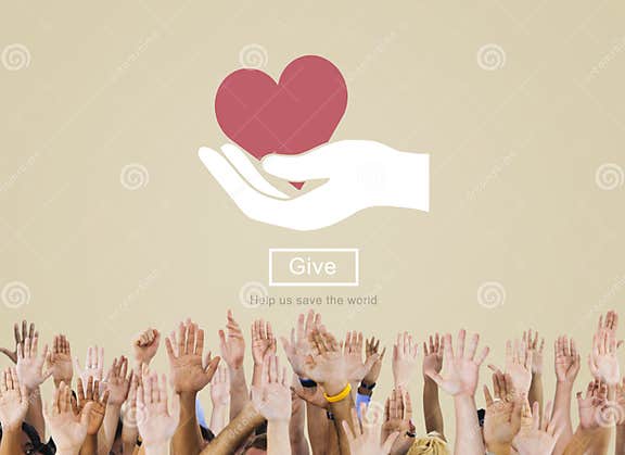 GIve Care Help Please Support Donate Charity Concept Stock Photo ...