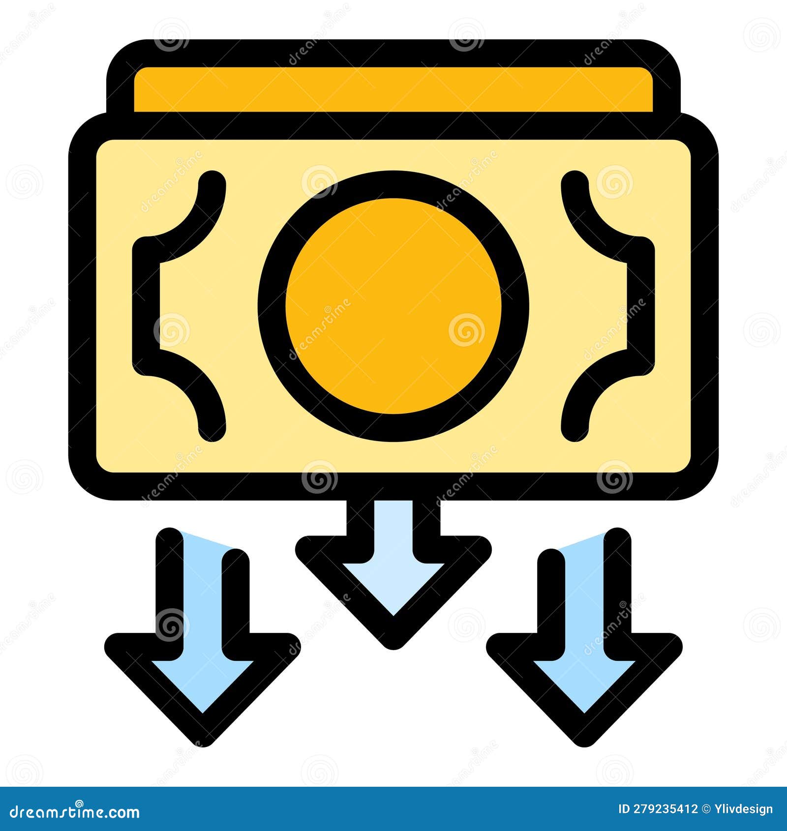 Give Financial Support Icon Vector Flat Stock Illustration ...