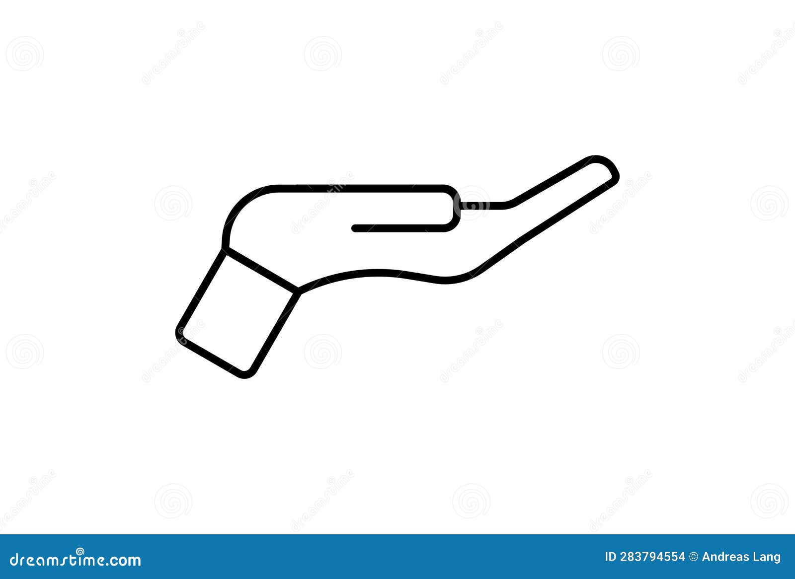 Give Hand Icon Gesture Line Symbol Web App Sign Stock Illustration ...