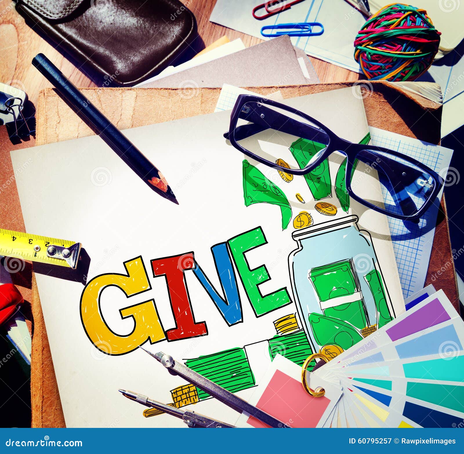 Give Help Donation Charity Volunteer Concept Stock Image - Image of ...