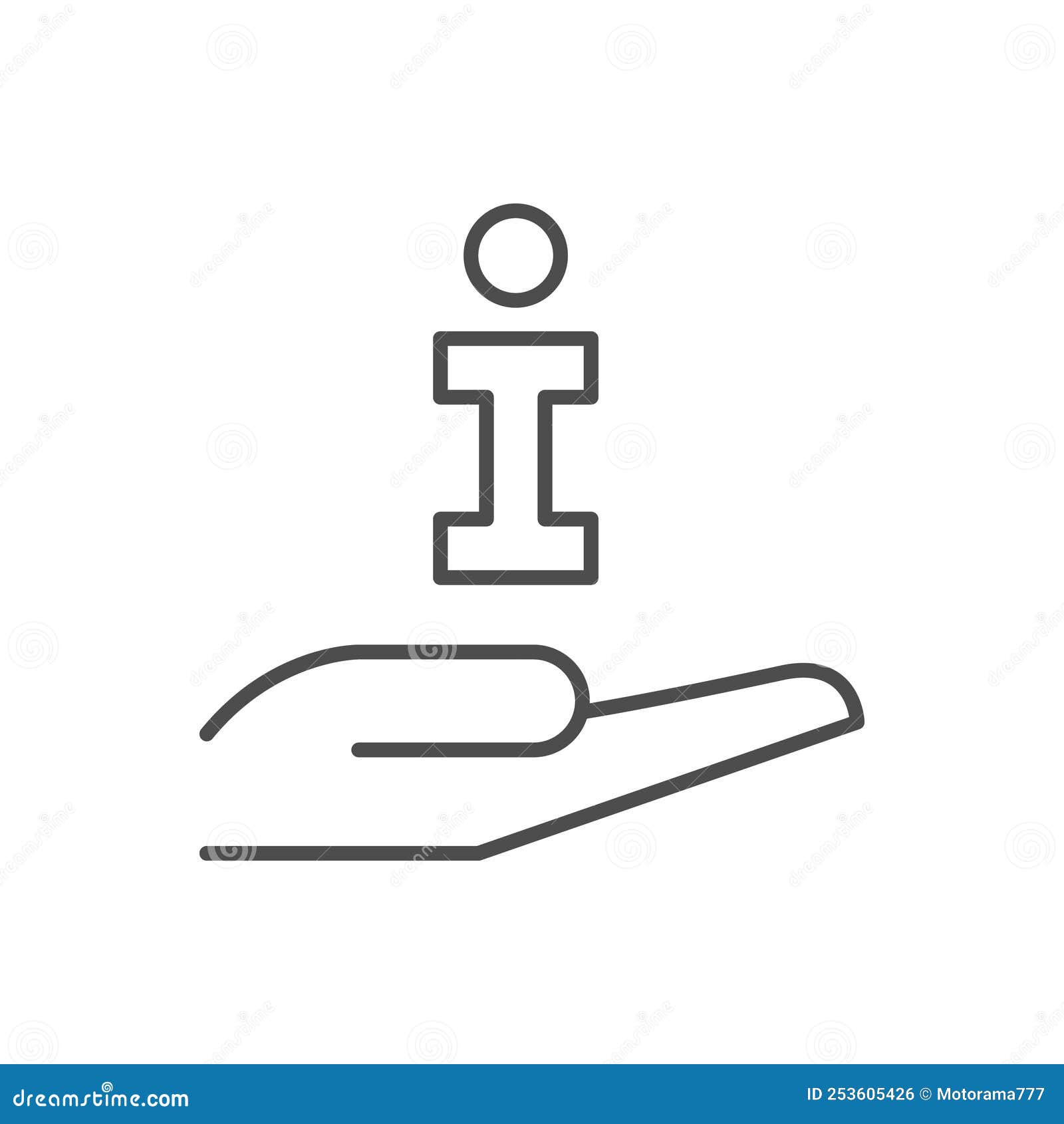 Give Information Line Outline Icon Stock Vector - Illustration of guide ...