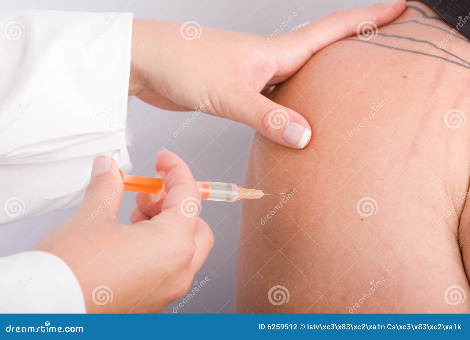 Give an injection stock photo. Image of people, needles - 6259512