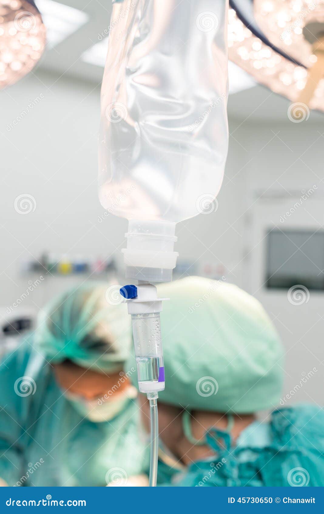 Give Intravenous Fluid during the Operation Stock Photo - Image of room ...
