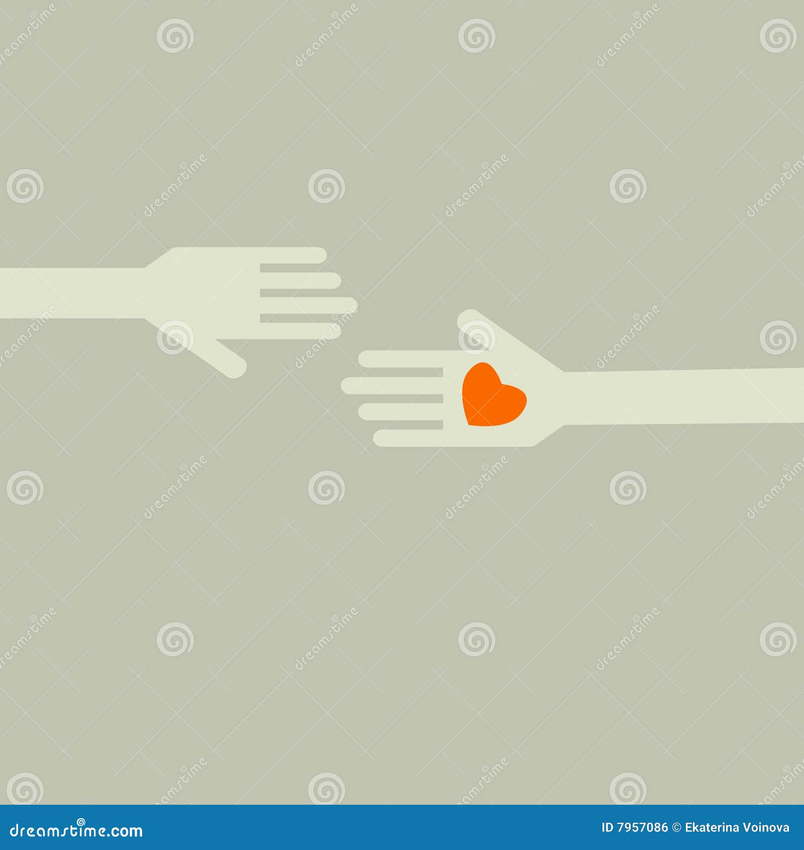 Give love stock vector. Illustration of sharing, giving - 7957086