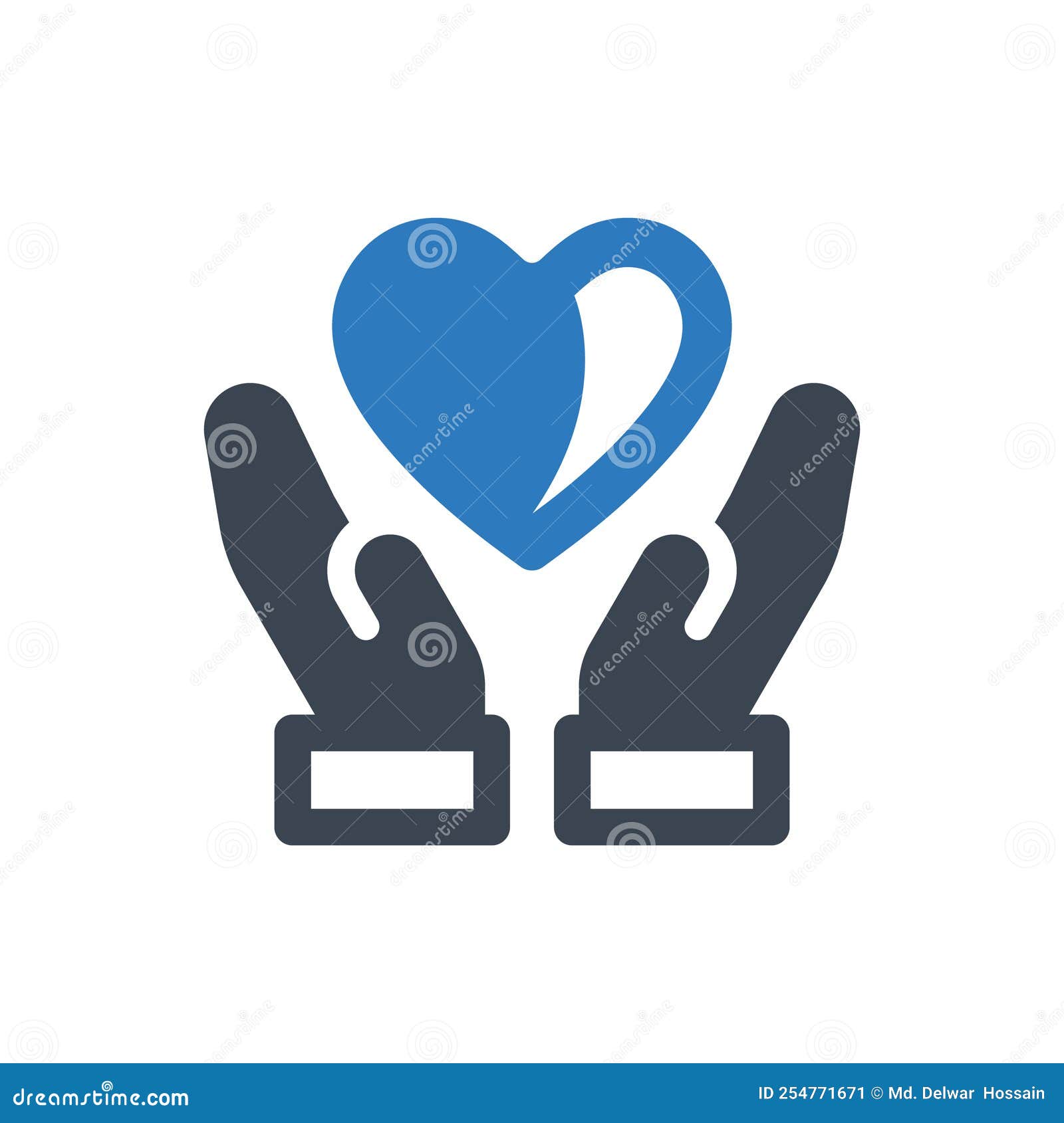 Give love icon stock vector. Illustration of sign, heart - 254771671