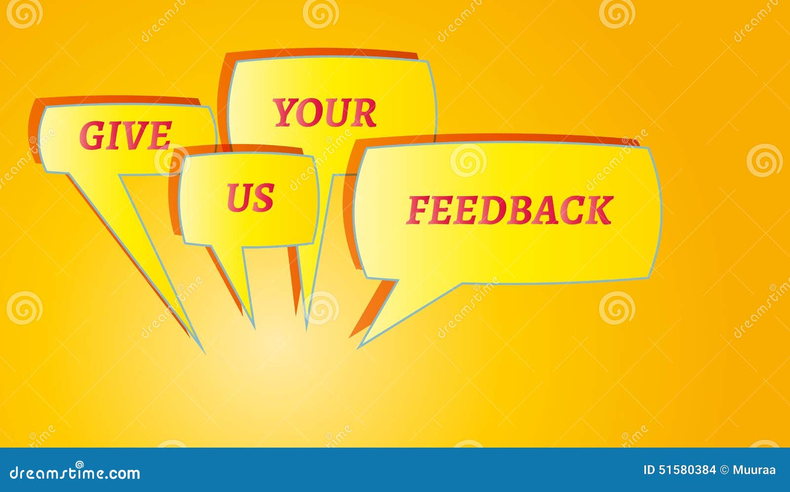 Give Me Feedback Speech Bubbles Stock Illustrations – 3 Give Me ...
