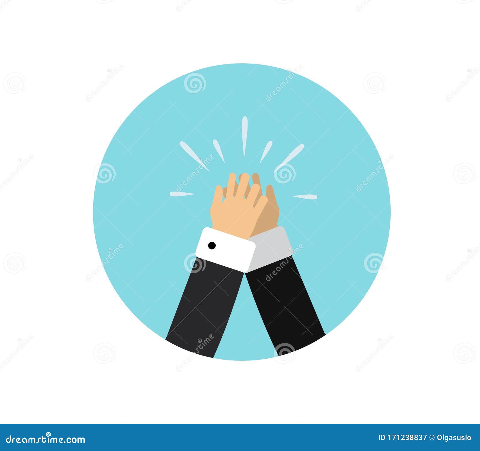 Give me five stock vector. Illustration of deal, help - 171238837