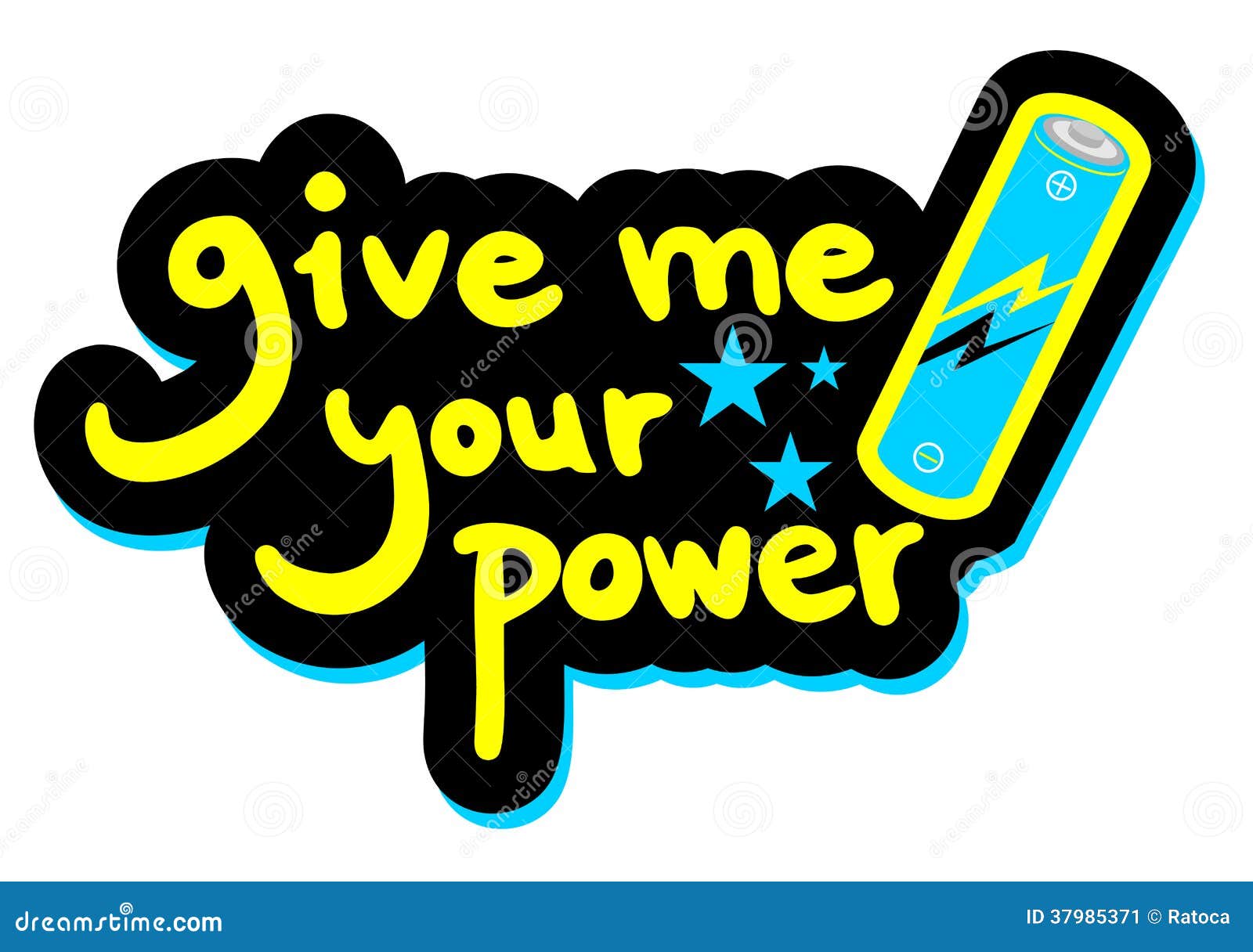Give me power stock vector. Illustration of request, composition - 37985371