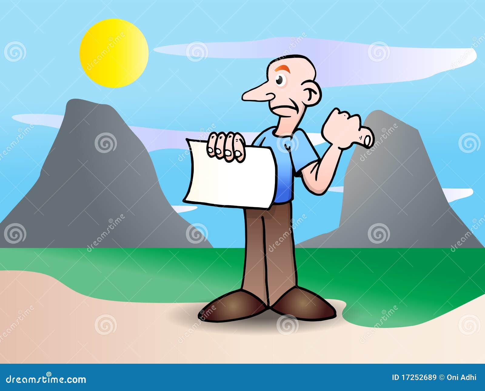 Give me a ride stock illustration. Illustration of human - 17252689