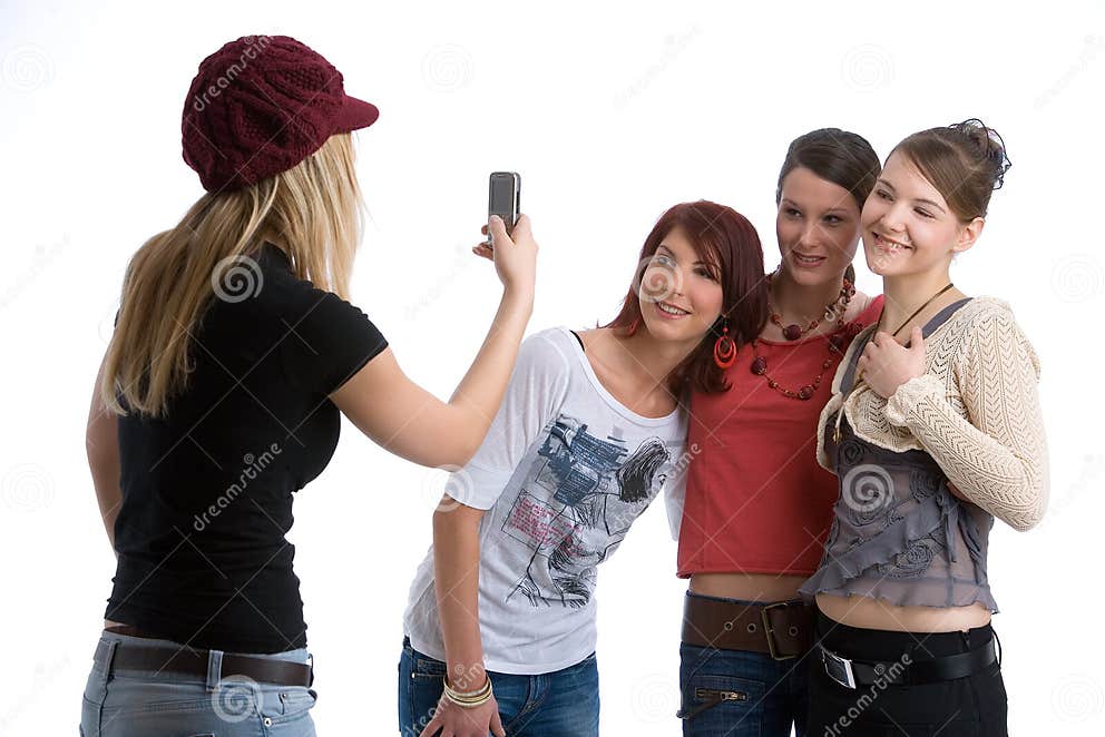 Give me that smile! stock photo. Image of campus, clique - 2011228