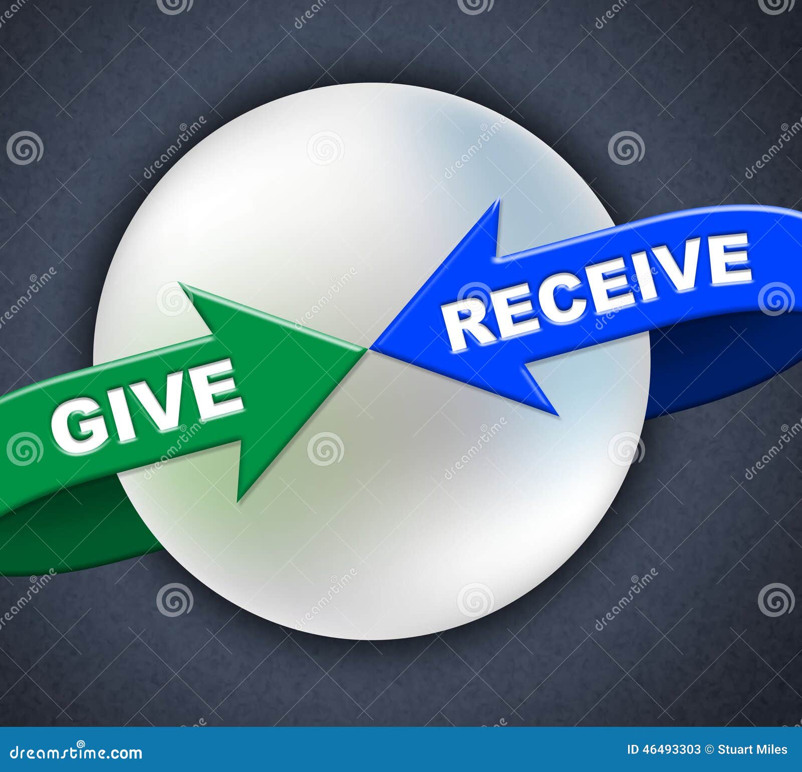 Give Receive Word On White Royalty-Free Stock Photography ...