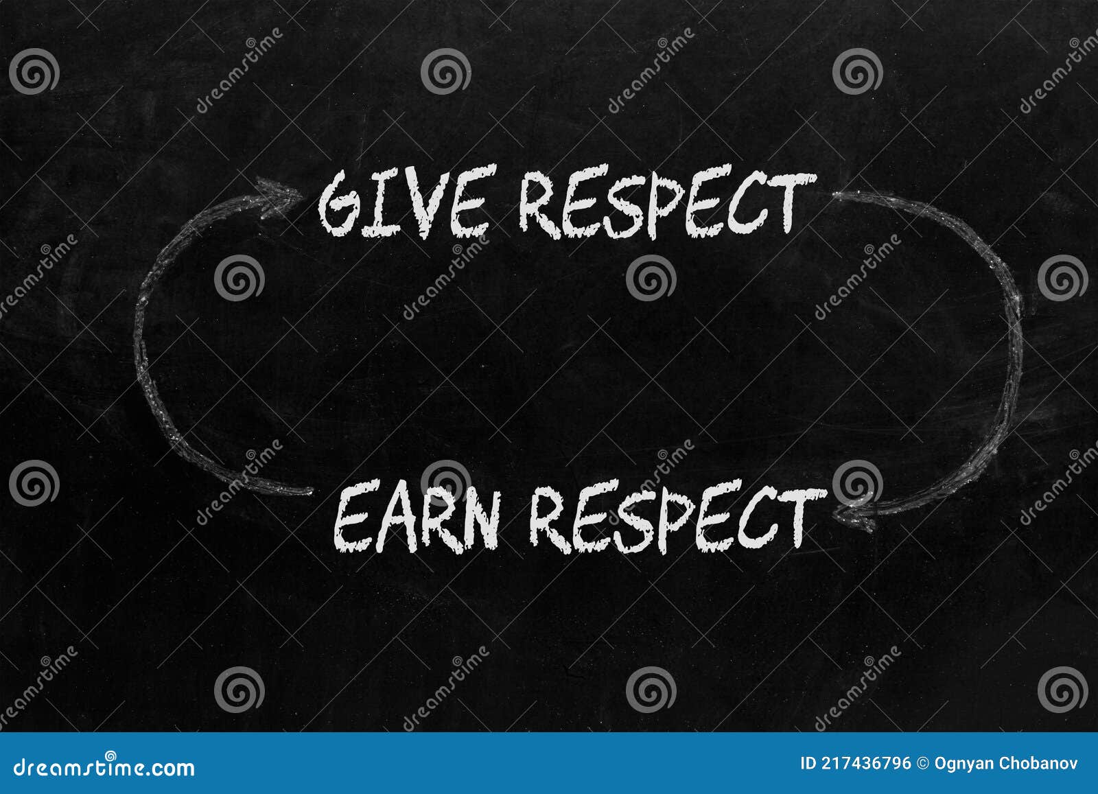 Give Respect Earn Respect stock photo. Image of community - 217436796