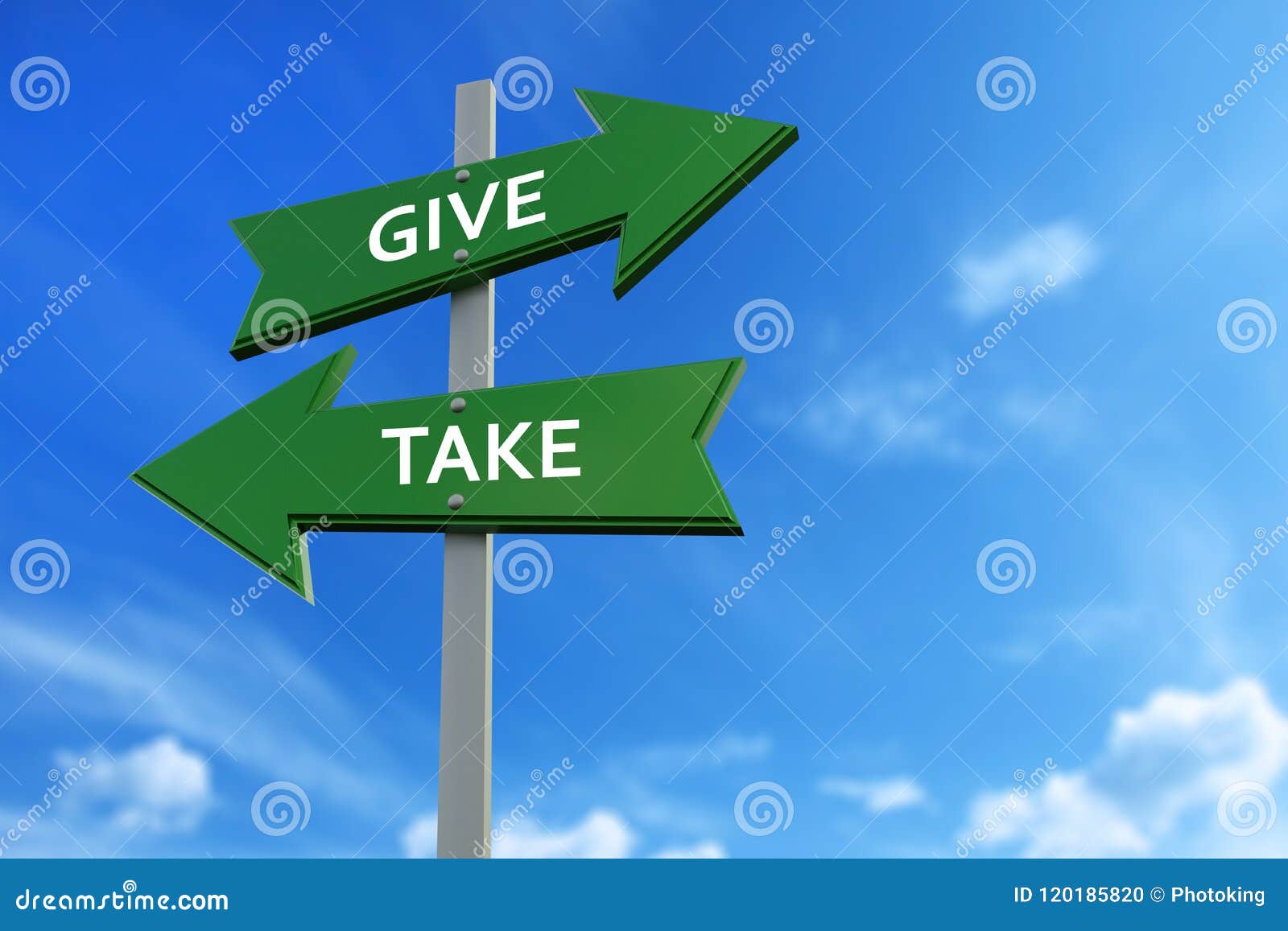 Give and Take Arrows Opposite Directions Stock Illustration ...