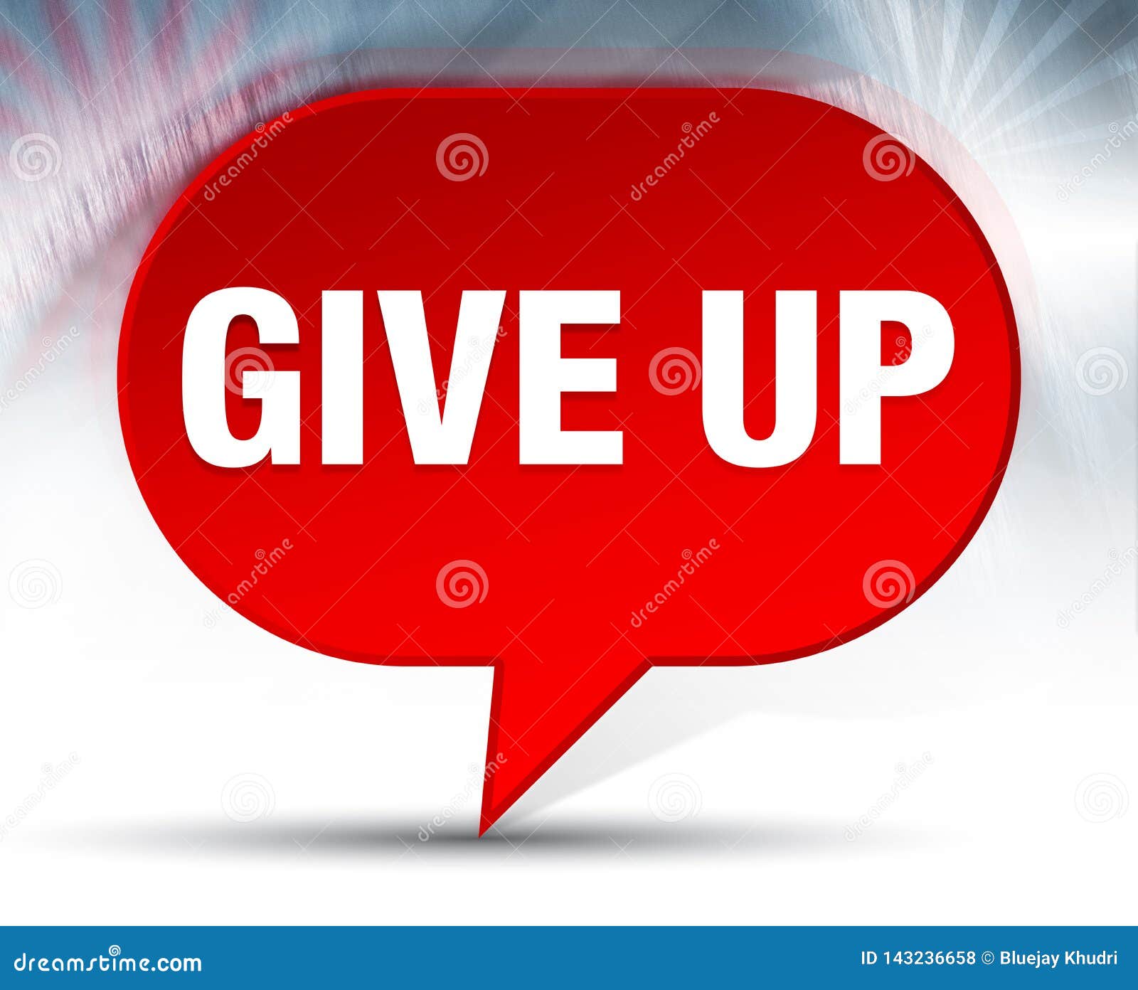 Give Up Red Bubble Background Stock Illustration - Illustration of fail ...