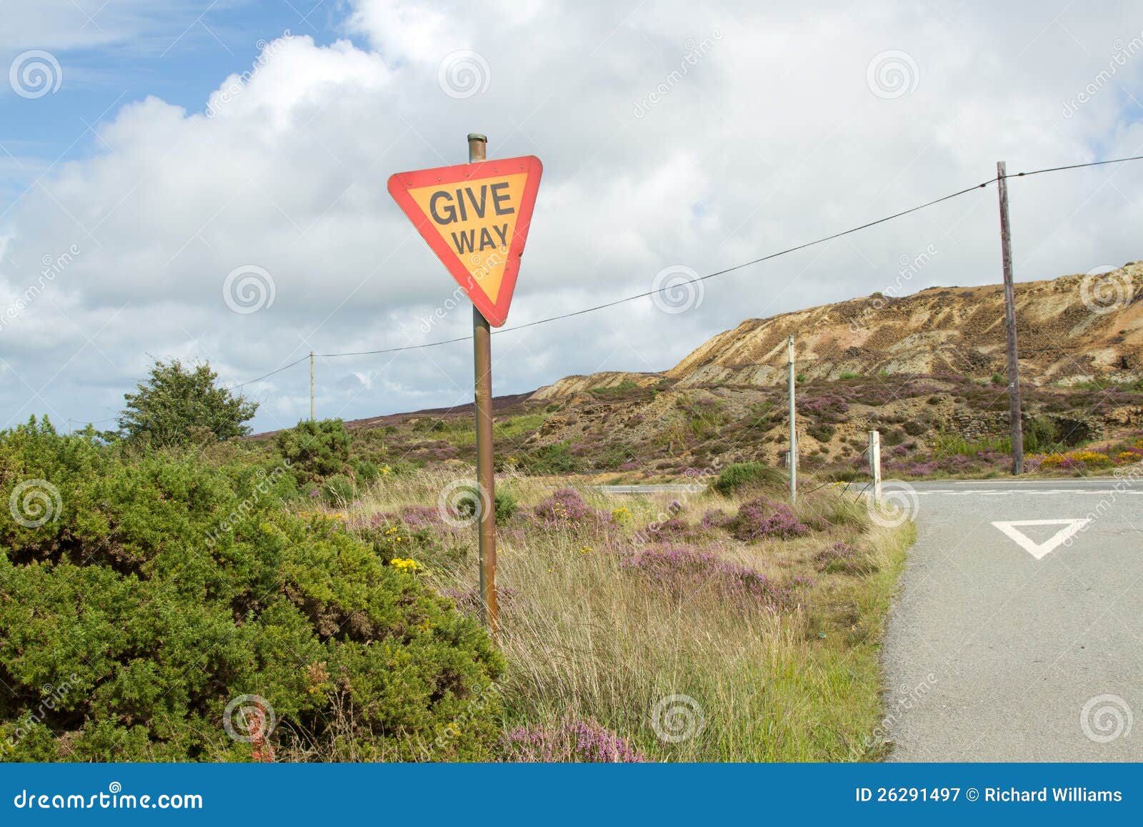 Give way sign. stock image. Image of road, give, traffic - 26291497