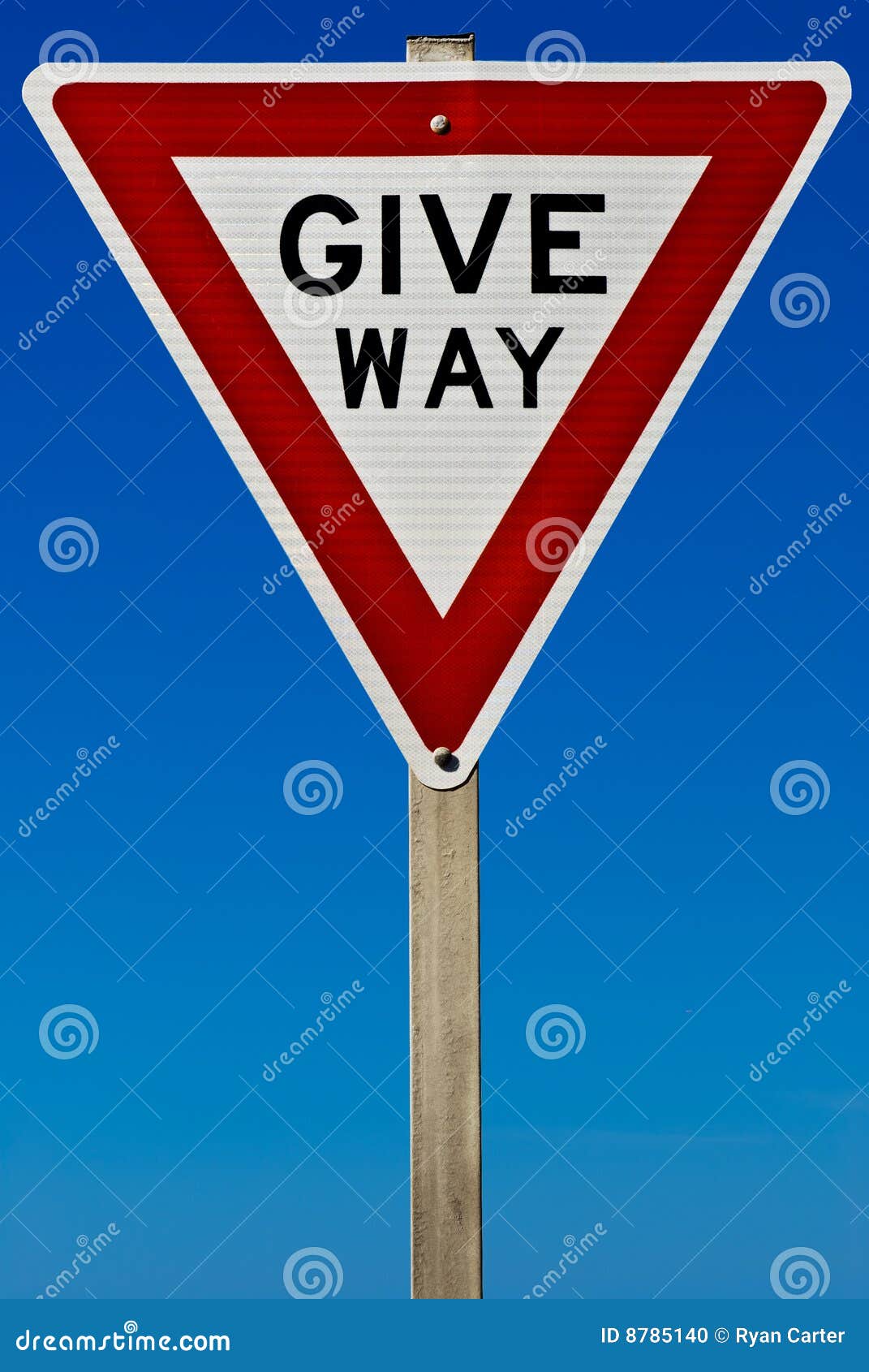 Give Way Sign stock photo. Image of rules, object, color - 8785140
