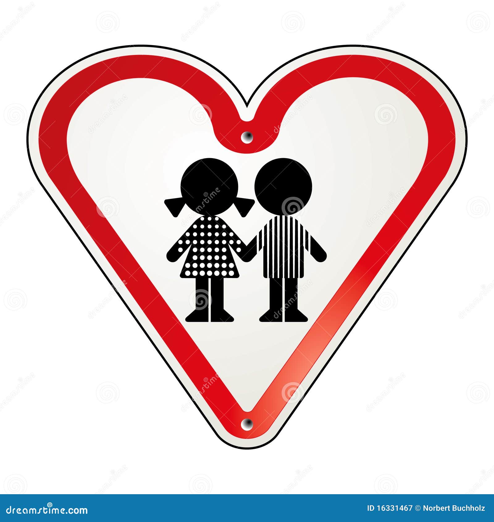 Give Way Sign Child Protection Stock Vector - Illustration of preschool ...