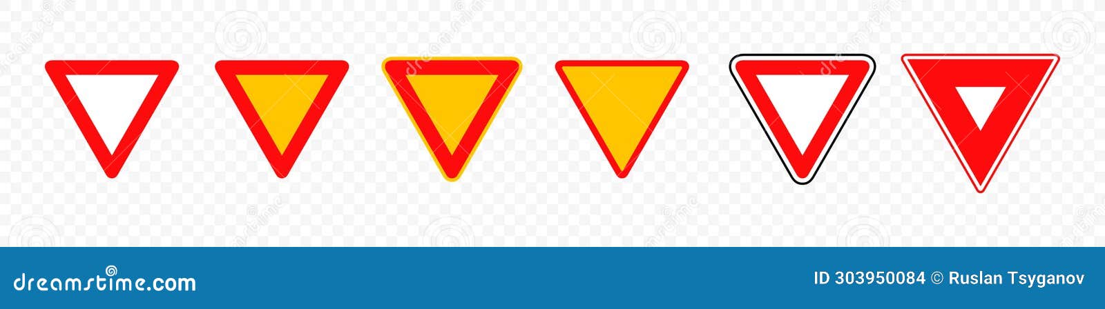 Give Way Sign Vector Design Stock Vector - Illustration of sign ...