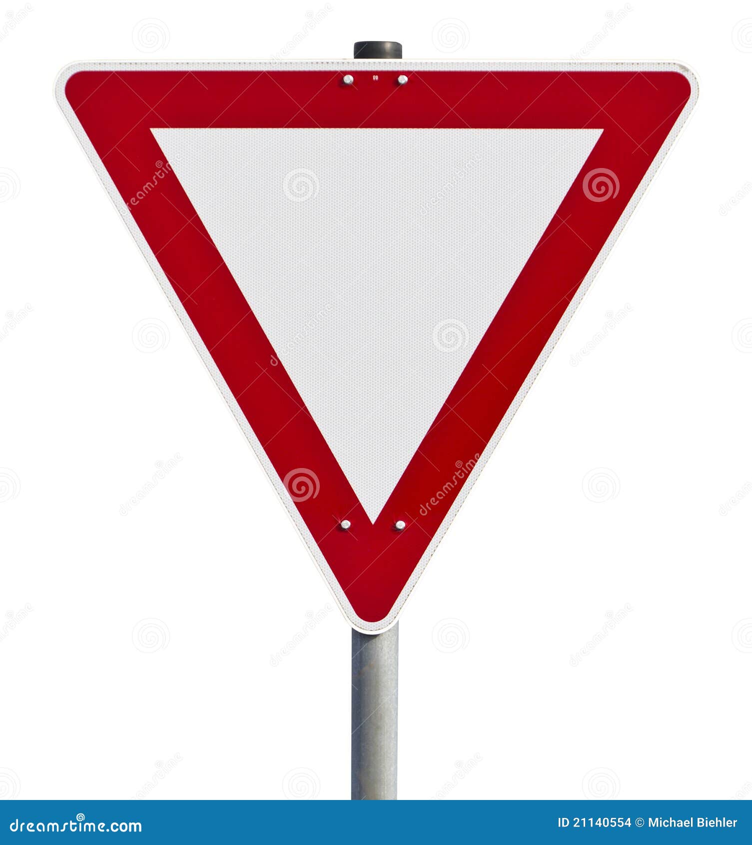 Give Way - Traffic Sign (clipping Path Included) Stock Photo - Image of ...